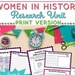 Lower and Upper Grades Women’s History Month Research Unit (print ...