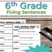 36 Weeks of Fixing Sentence for 6th Grade - Etsy
