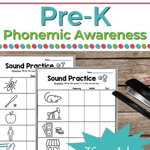 36 Weeks of Phonemic Awareness for Kindergarten - Etsy