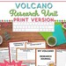 Lower and Upper Grades Volcano Research Unit (print Version) - Etsy
