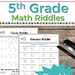 36 Weeks of Math Riddles for 5th Grade - Etsy