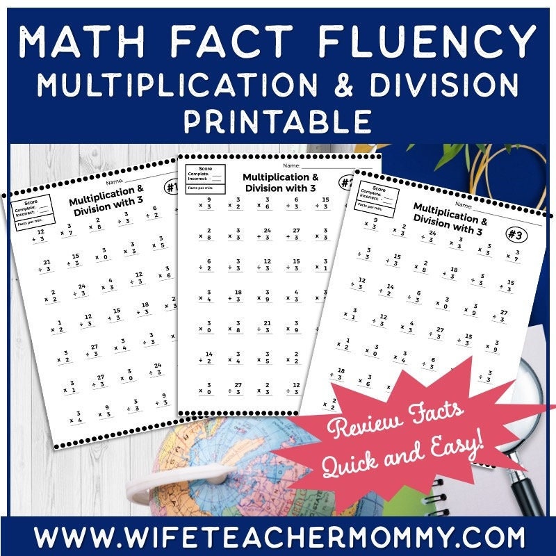 Multiplication Worksheet - Etsy