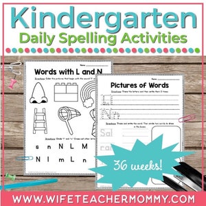 36 Weeks of Spelling for 1st Grade - Etsy