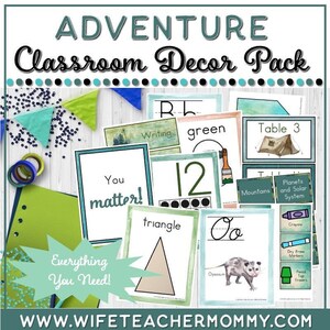 Adventure Classroom Decor Pack - Etsy