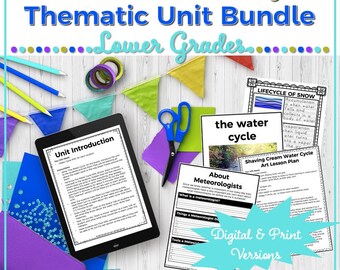 Lower Grades Weather and Water Cycle Thematic Unit Bundle | Etsy