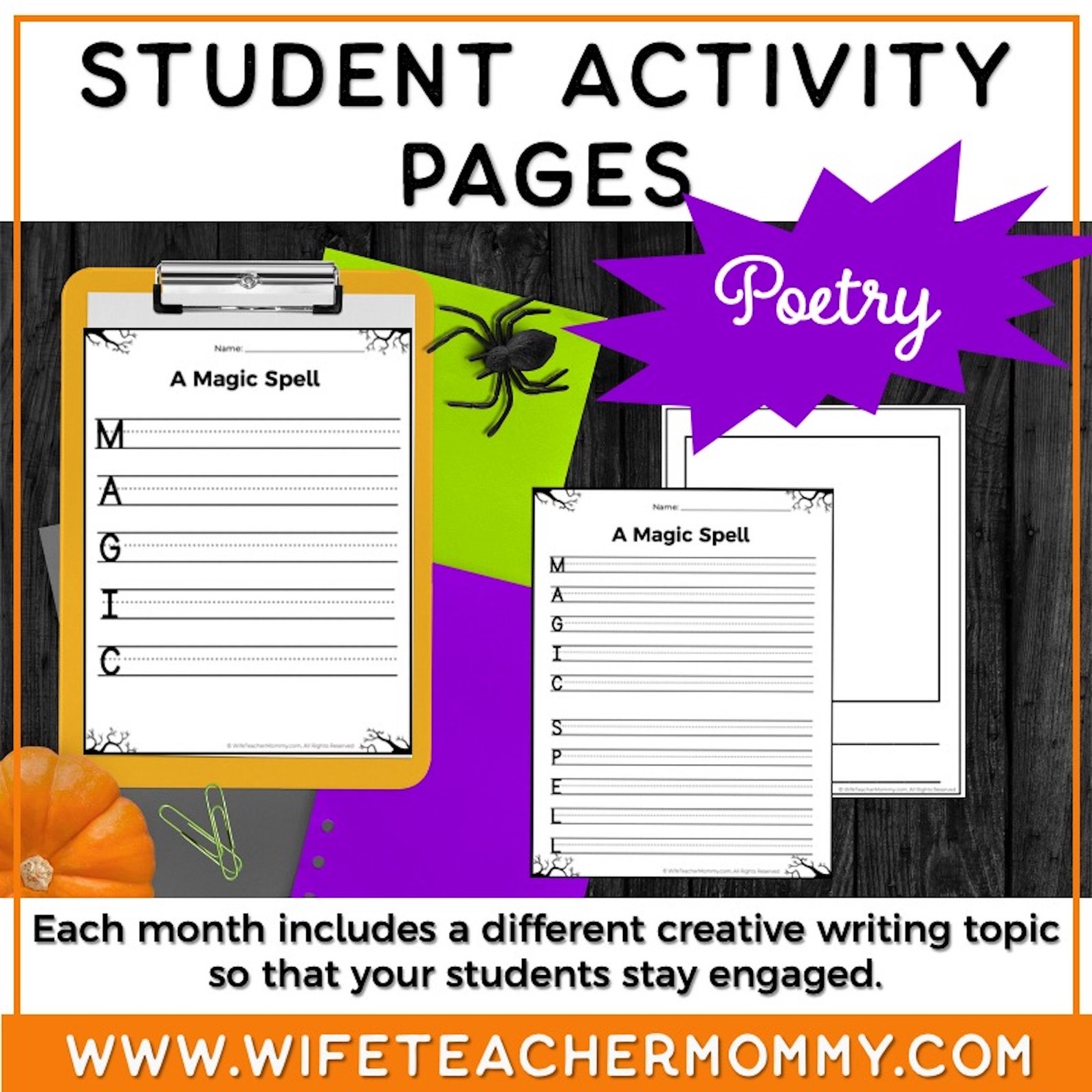 October Writing Prompts Prek-3rd Grades PRINTABLE - Etsy