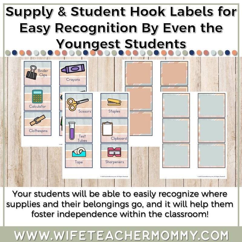 Boho Rainbow Classroom Decor Pack - Etsy