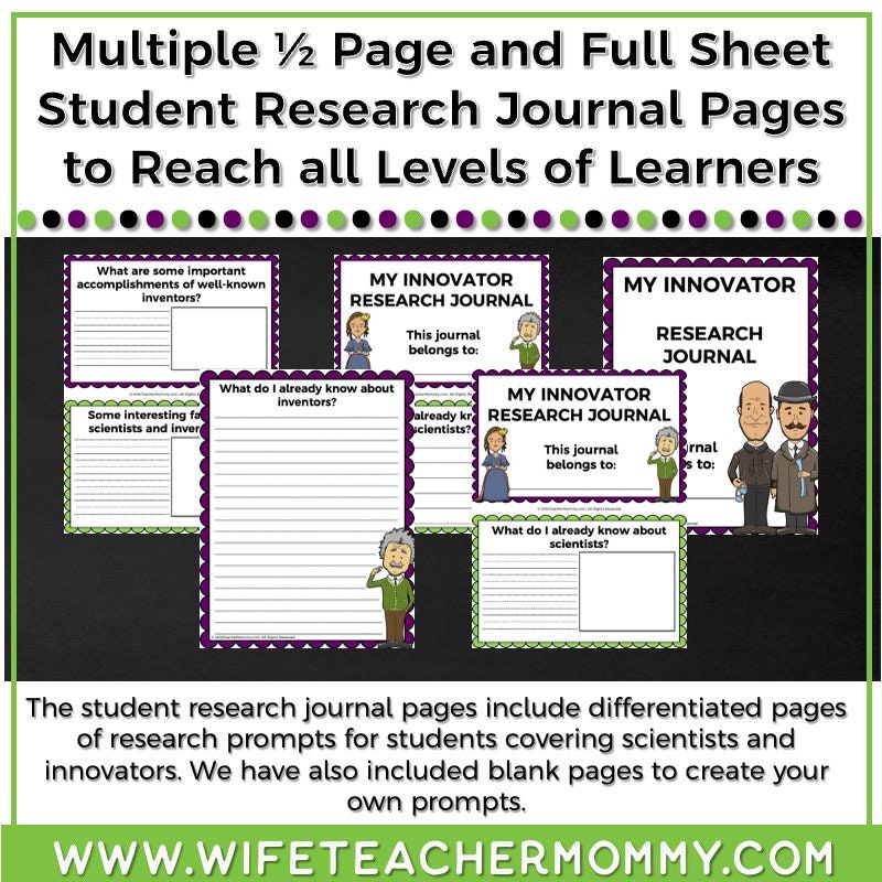 Lower and Upper Grades Scientists and Inventors Research Unit - Etsy