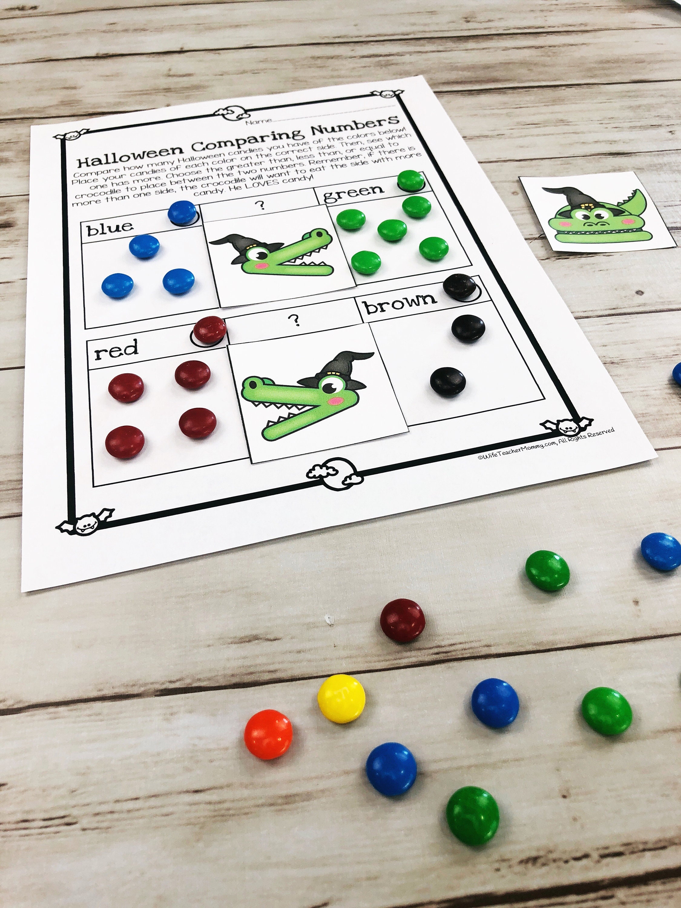 Halloween Candy Math Activities & More for Kindergarten and - Etsy