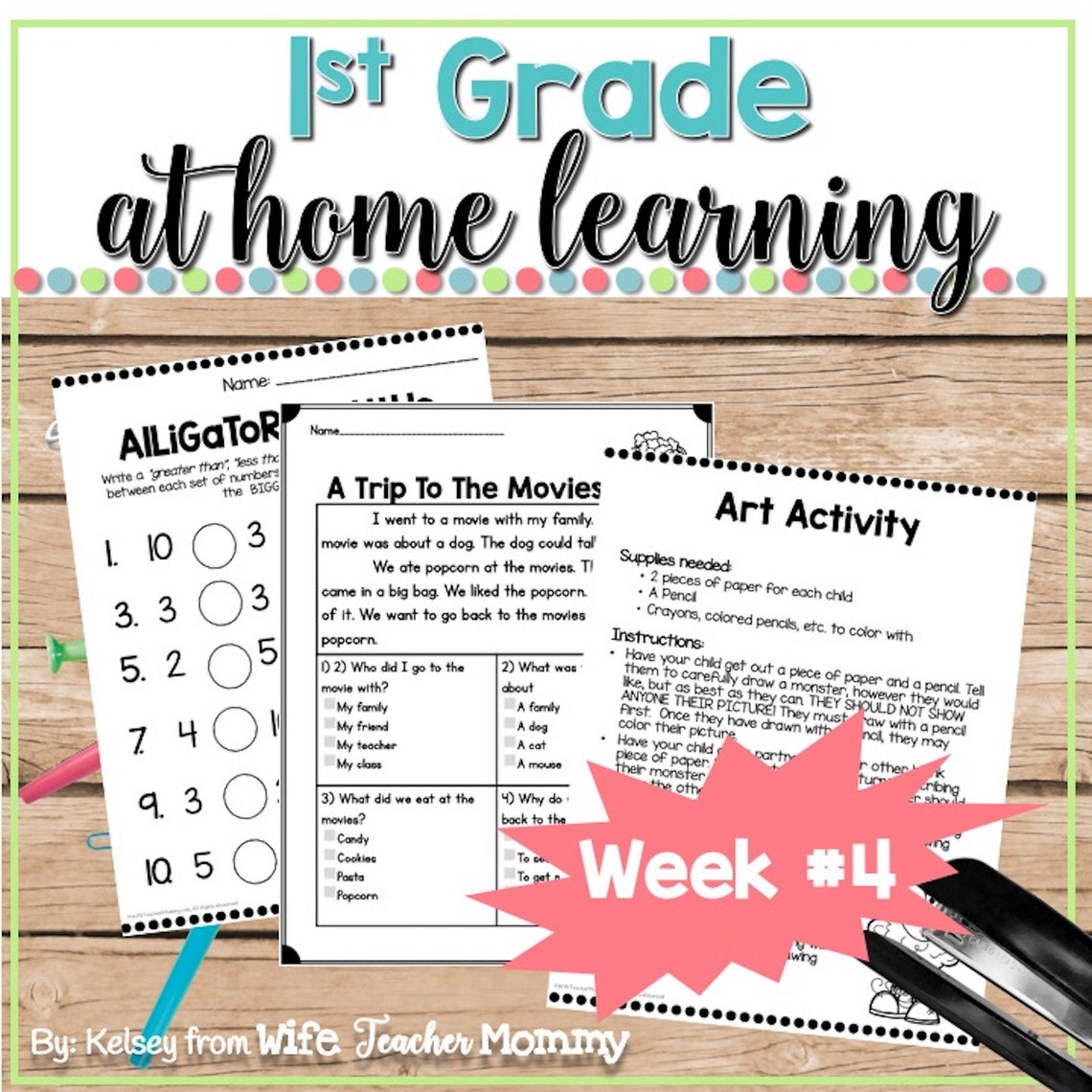 1st Grade at Home Learning Activities Bundle | Etsy