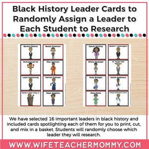 Lower and Upper Grades Black History Research Unit (print Version) - Etsy