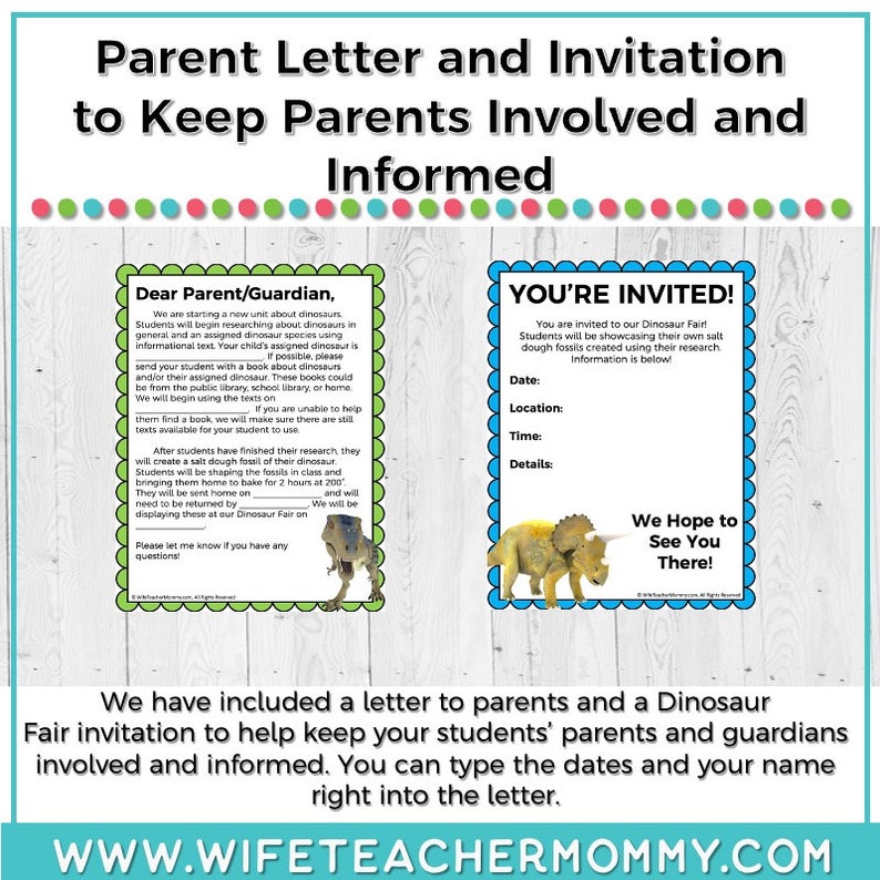 Lower and Upper Grades Dinosaur Research Unit (print Version) - Etsy