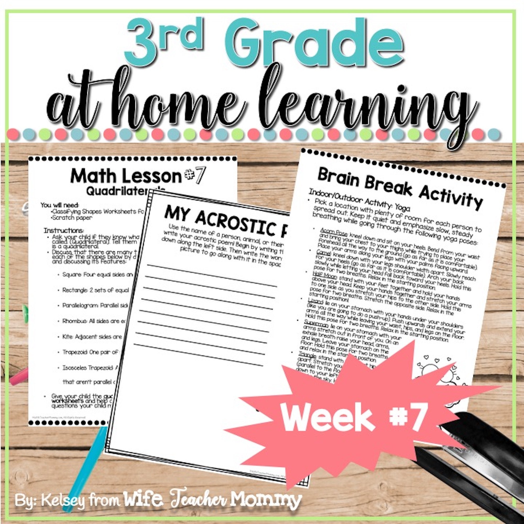 3rd Grade at Home Learning Activities Bundle - Etsy