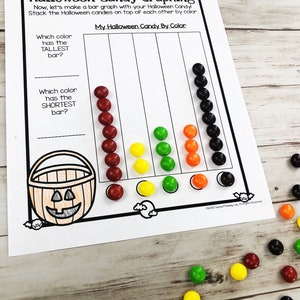 Halloween Candy Math Activities & More for Kindergarten and Pre-k - Etsy