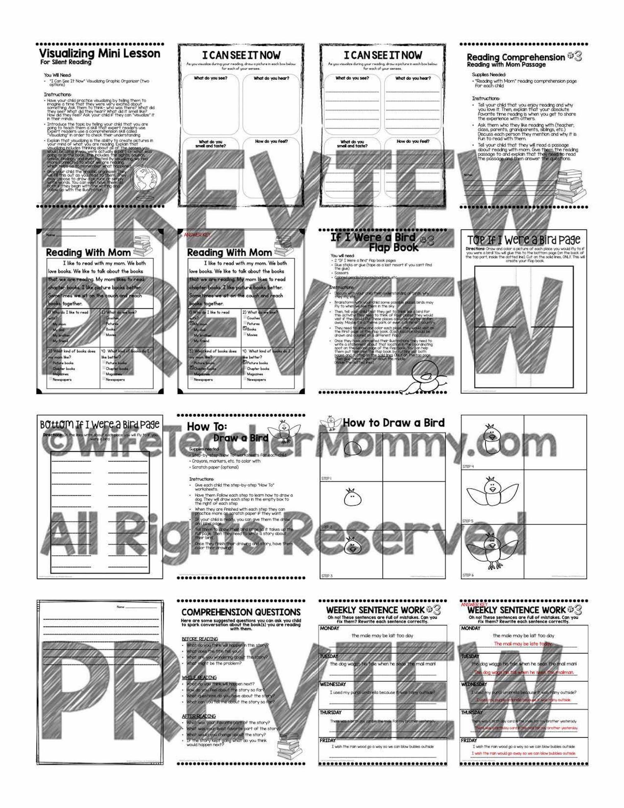 2nd Grade at Home Learning Activities Week #3 - Etsy