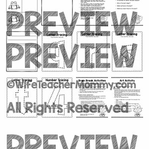 Pre-k at Home Learning Activities Week 5 - Etsy