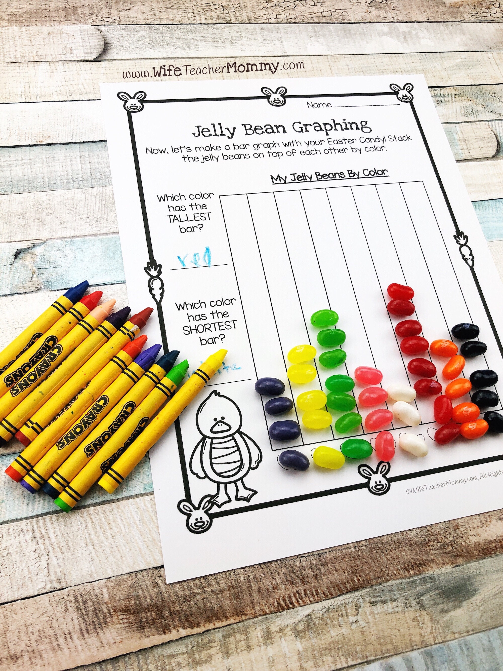 Easter Jelly Bean Math & More for Pre-k and Kindergarten - Etsy