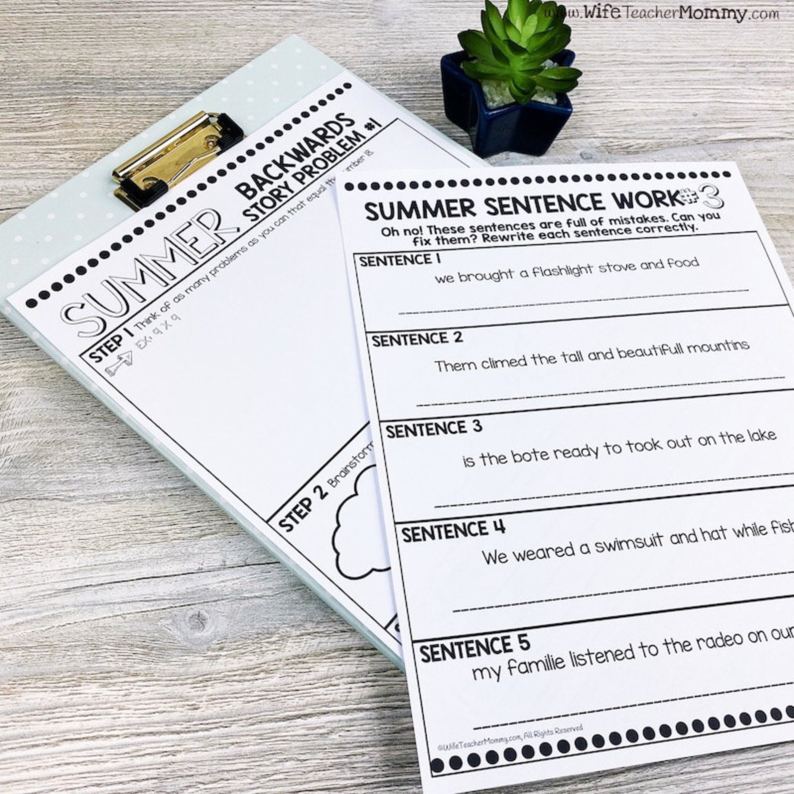 4th Grade Summer Review Packet for Summer Learning - Etsy