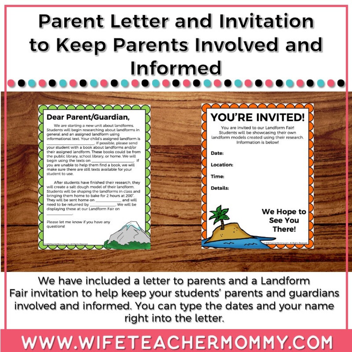 Lower and Upper Grades Landforms Research Unit print Version - Etsy