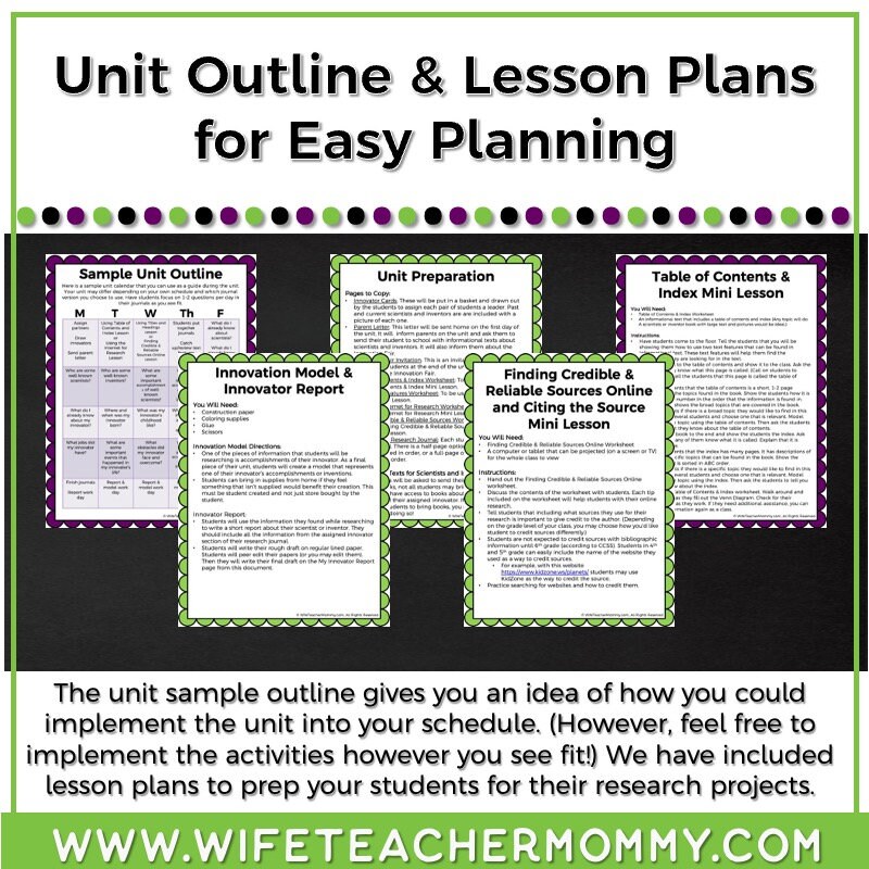 Lower and Upper Grades Scientists and Inventors Research Unit - Etsy