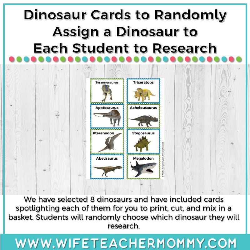 Lower and Upper Grades Dinosaur Research Unit (print Version) - Etsy