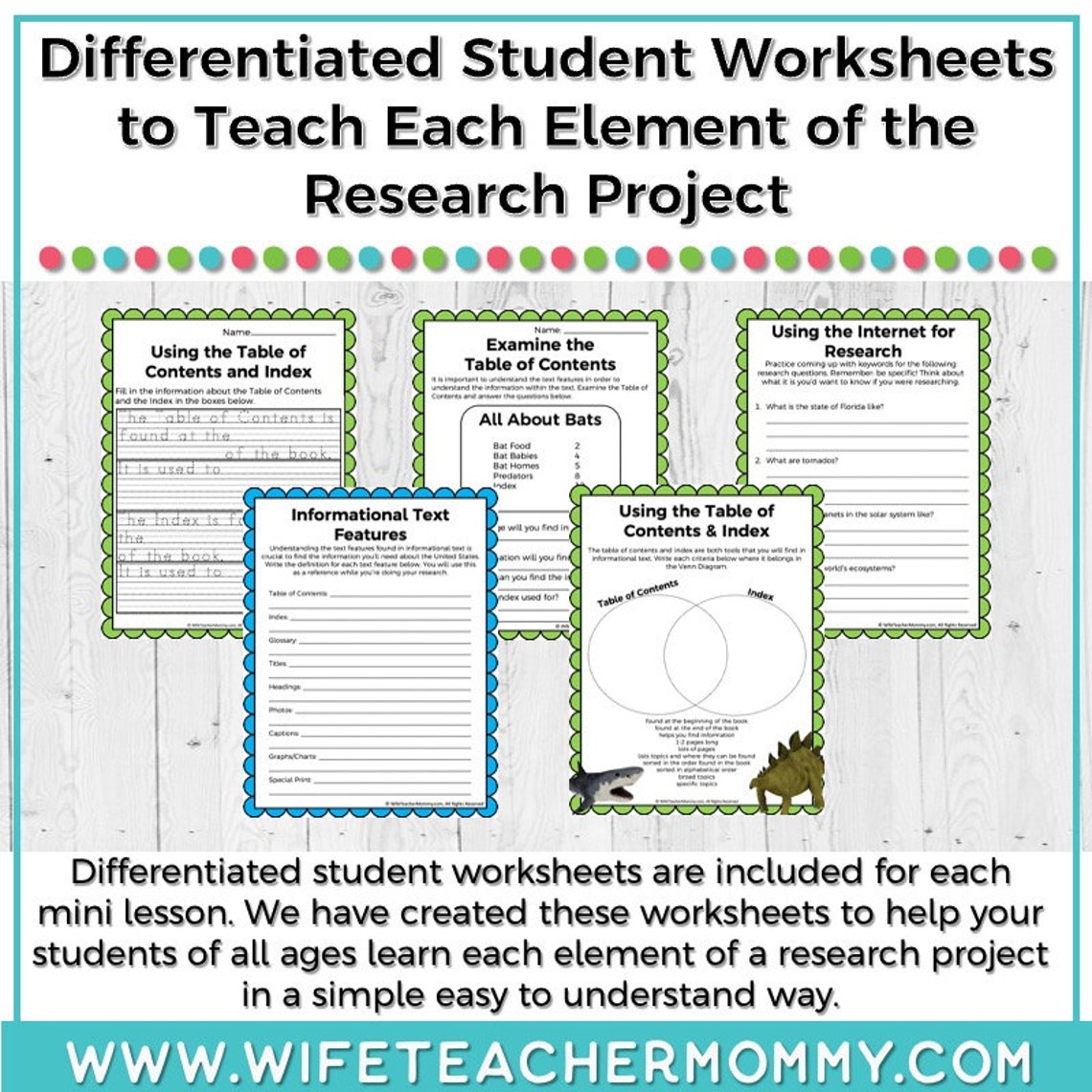 Lower and Upper Grades Dinosaur Research Unit print Version - Etsy