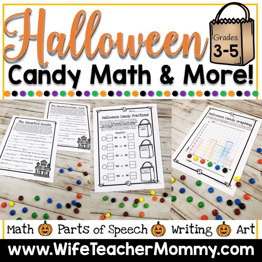 Halloween Candy Math Activities & More for 3rd, 4th, and 5th Grade - Etsy