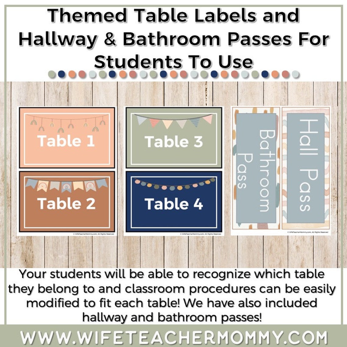 Boho Rainbow Classroom Decor Pack - Etsy