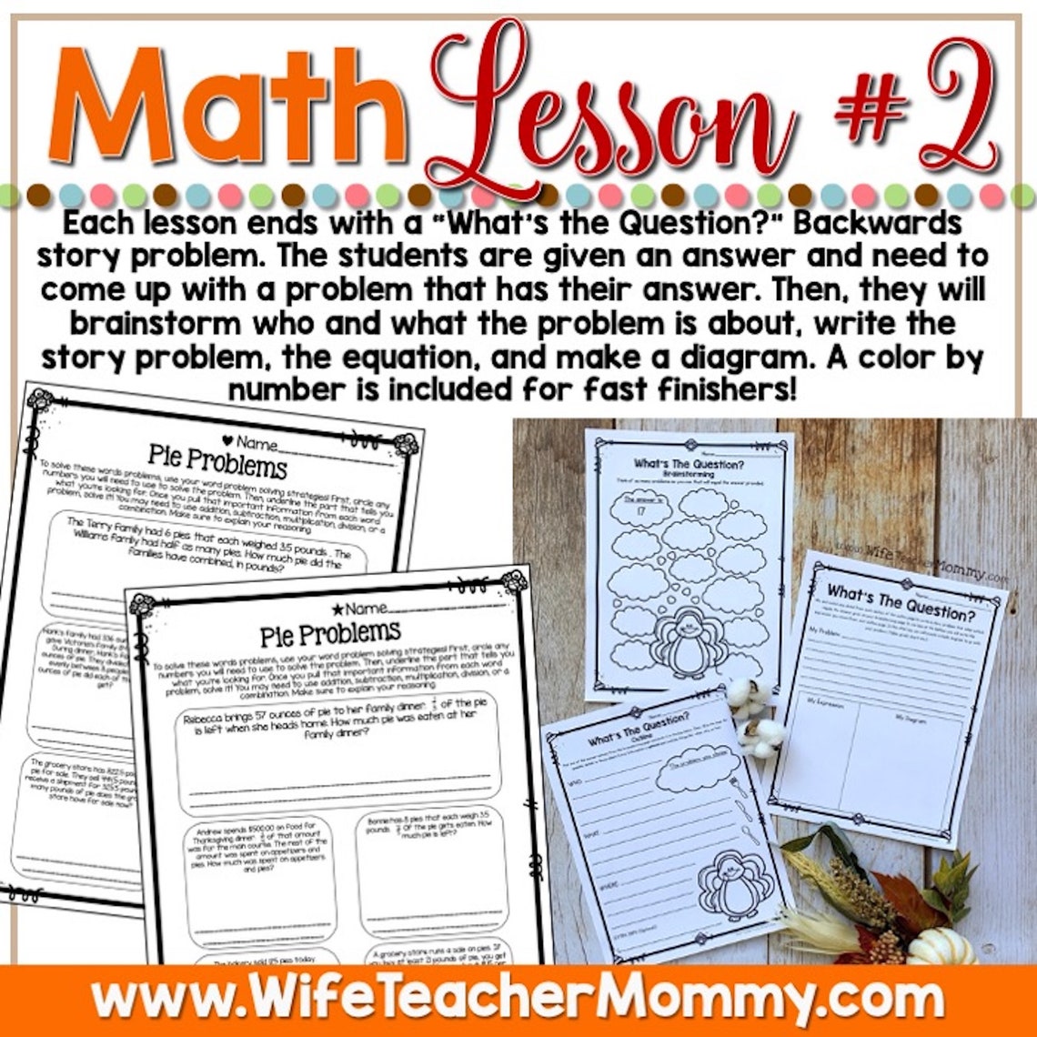 November Homeschool Lessons for 5th and 6th Grades Math - Etsy