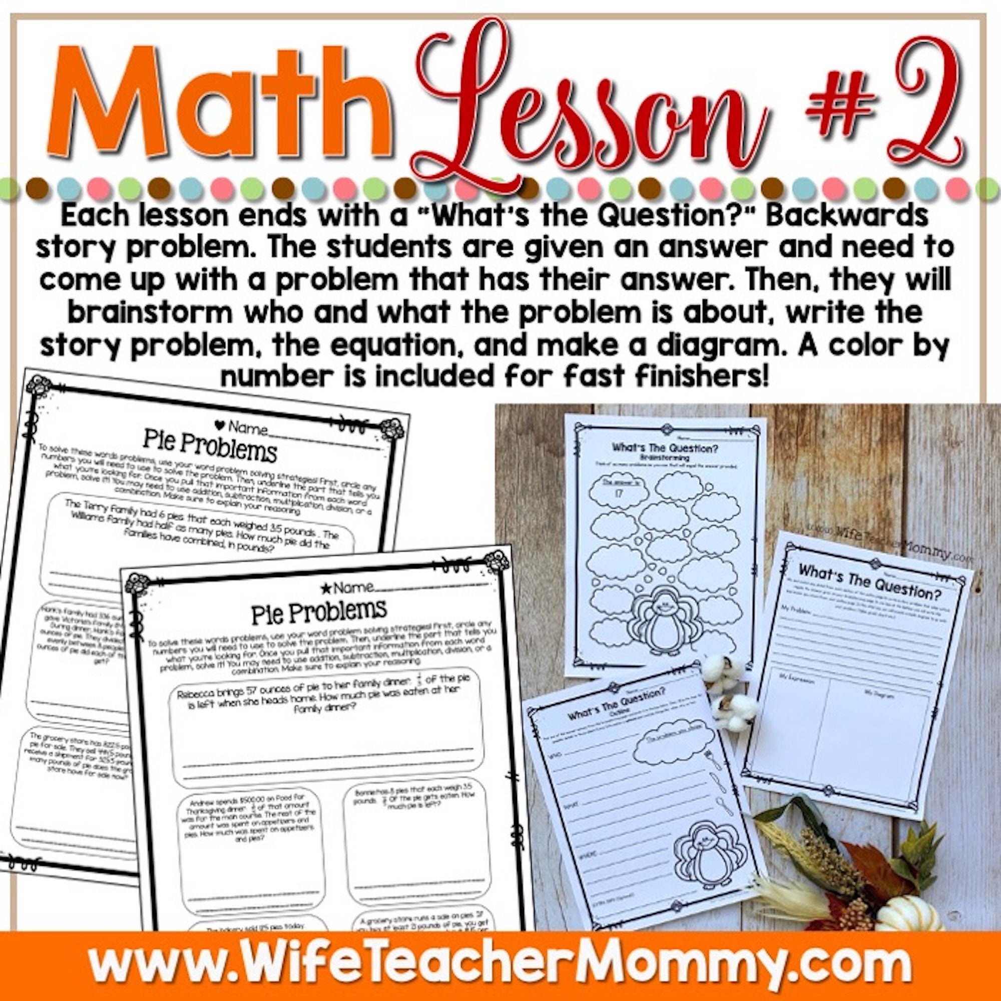 November Homeschool Lessons for 5th and 6th Grades Math - Etsy