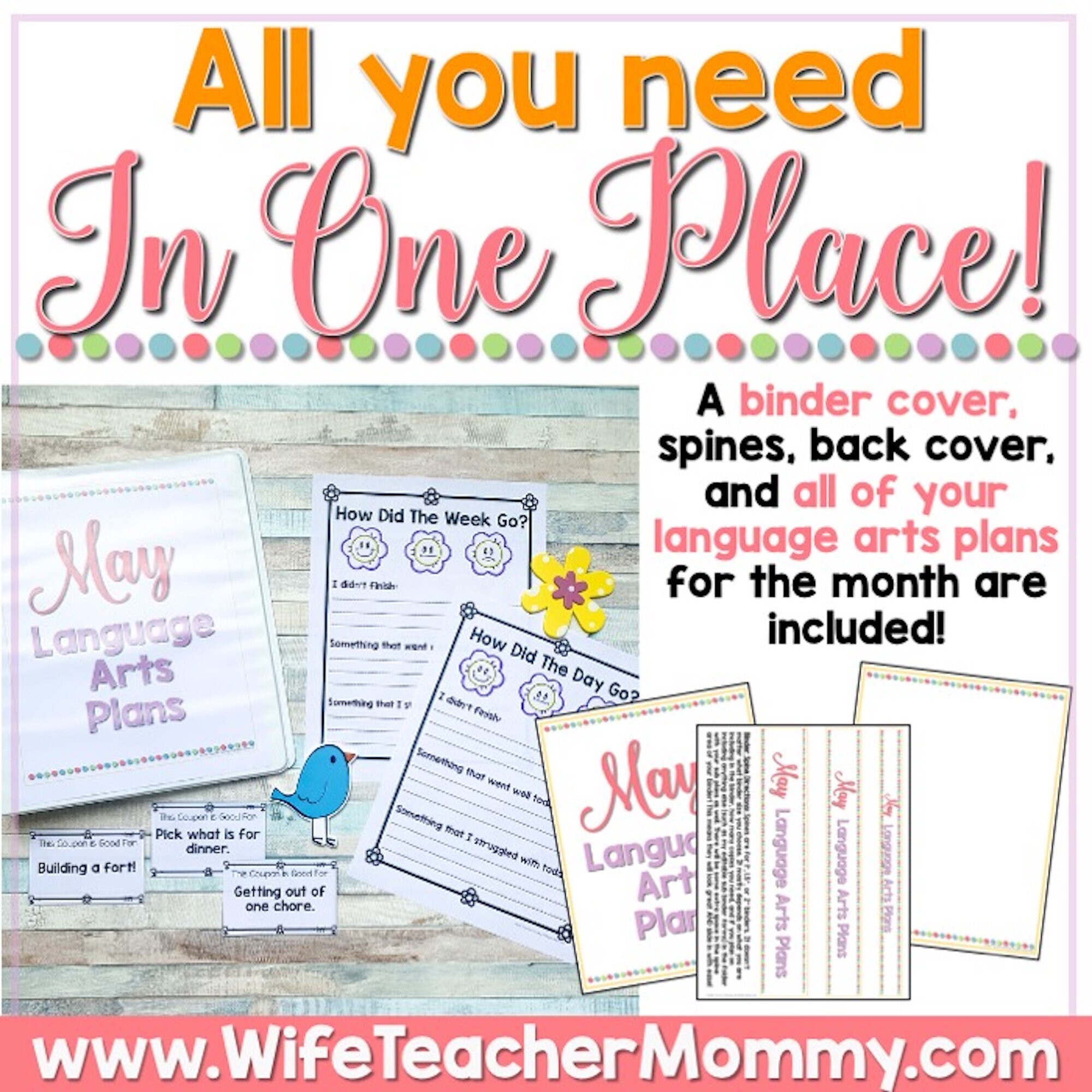 May Homeschool Lessons for 5th and 6th Grades Language Arts - Etsy