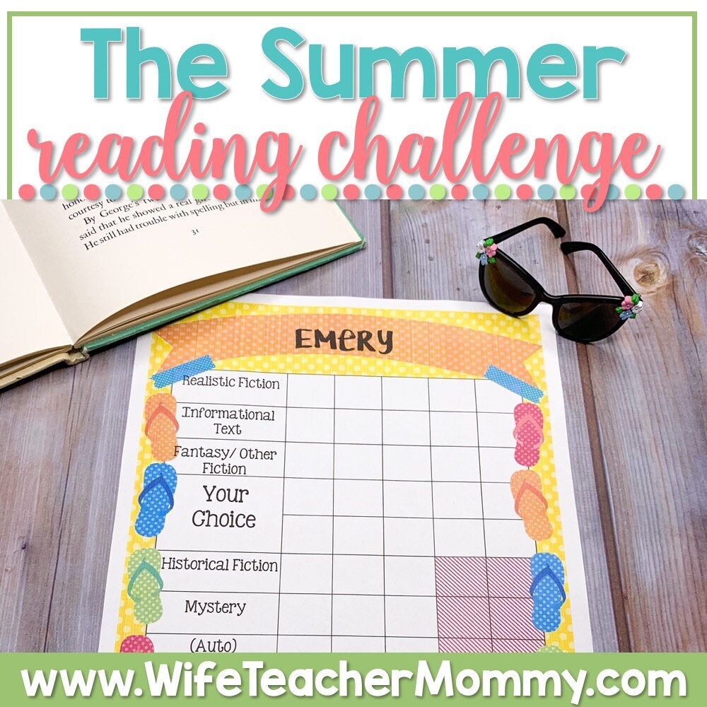 Paper, Party & Kids KA304 Summer Story Reading Challenge Planner Kit ...