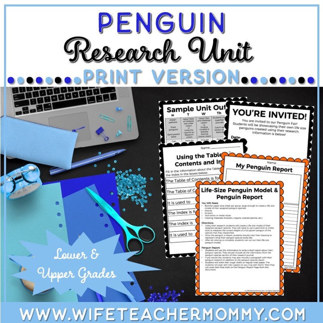 Lower and Upper Grades Penguins Research Unit (print Version) - Etsy