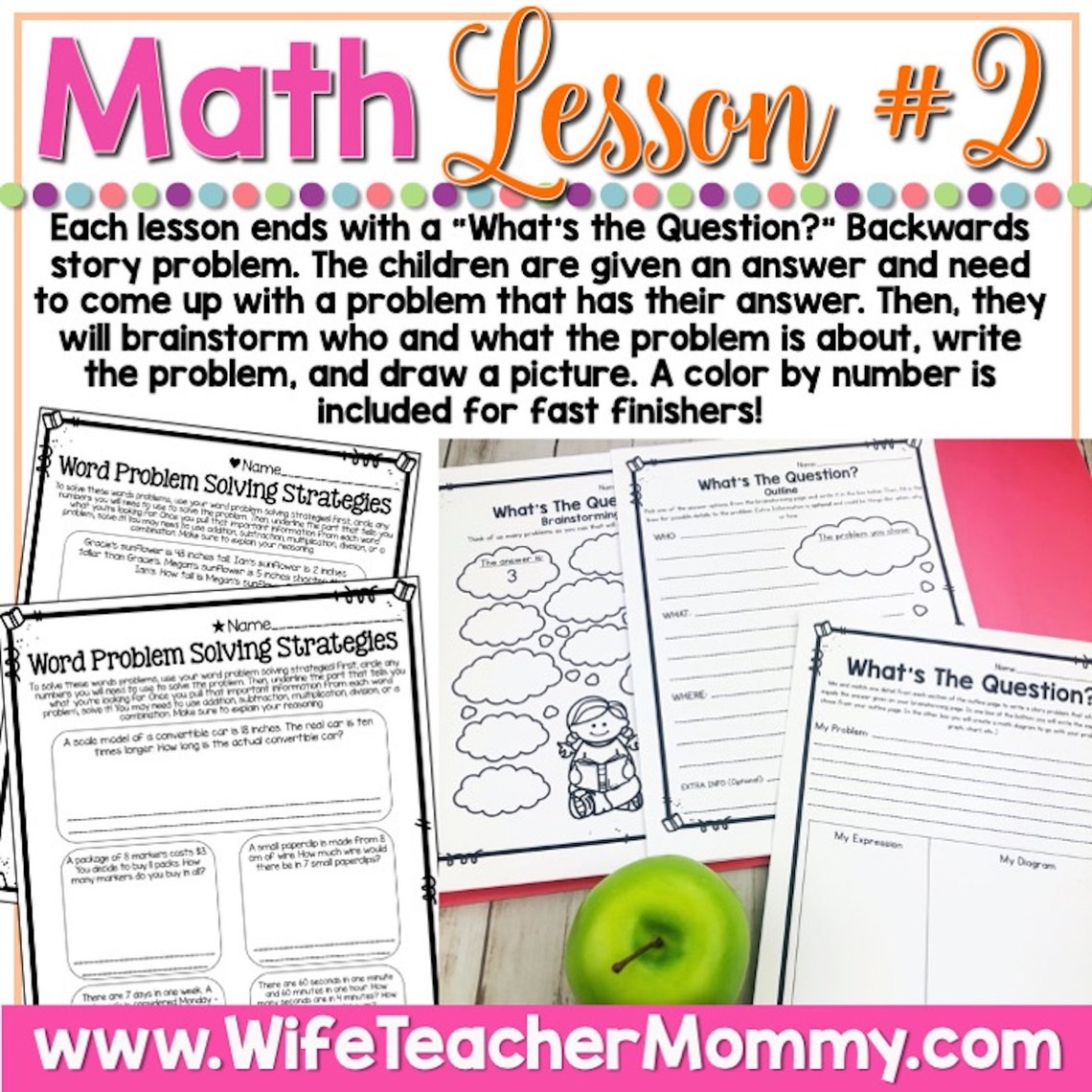 August Homeschool Lessons for 3rd and 4th Grade Math & Language Arts ...