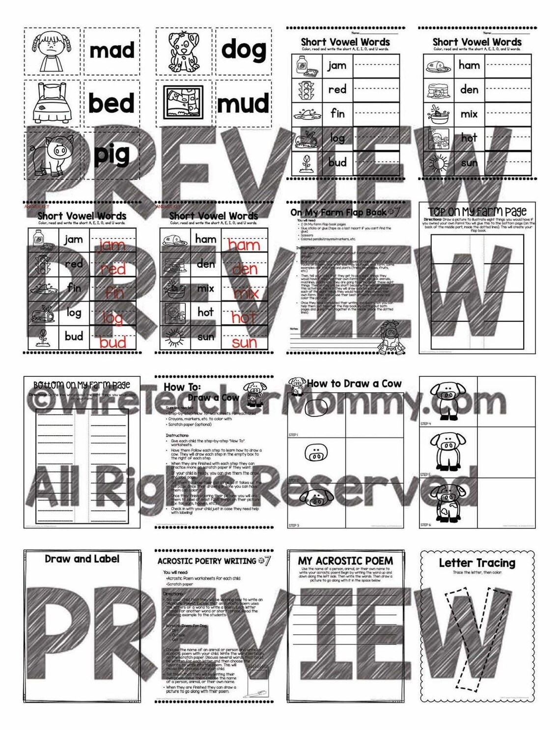 Pre-k at Home Learning Activities Week 7 - Etsy