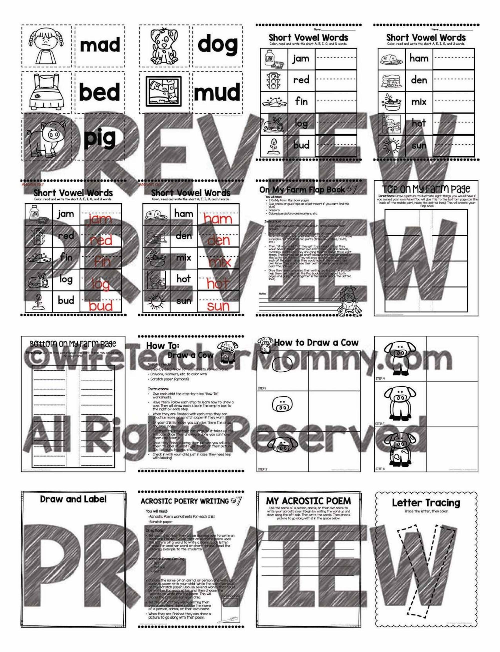 Pre-k at Home Learning Activities Week 7 - Etsy