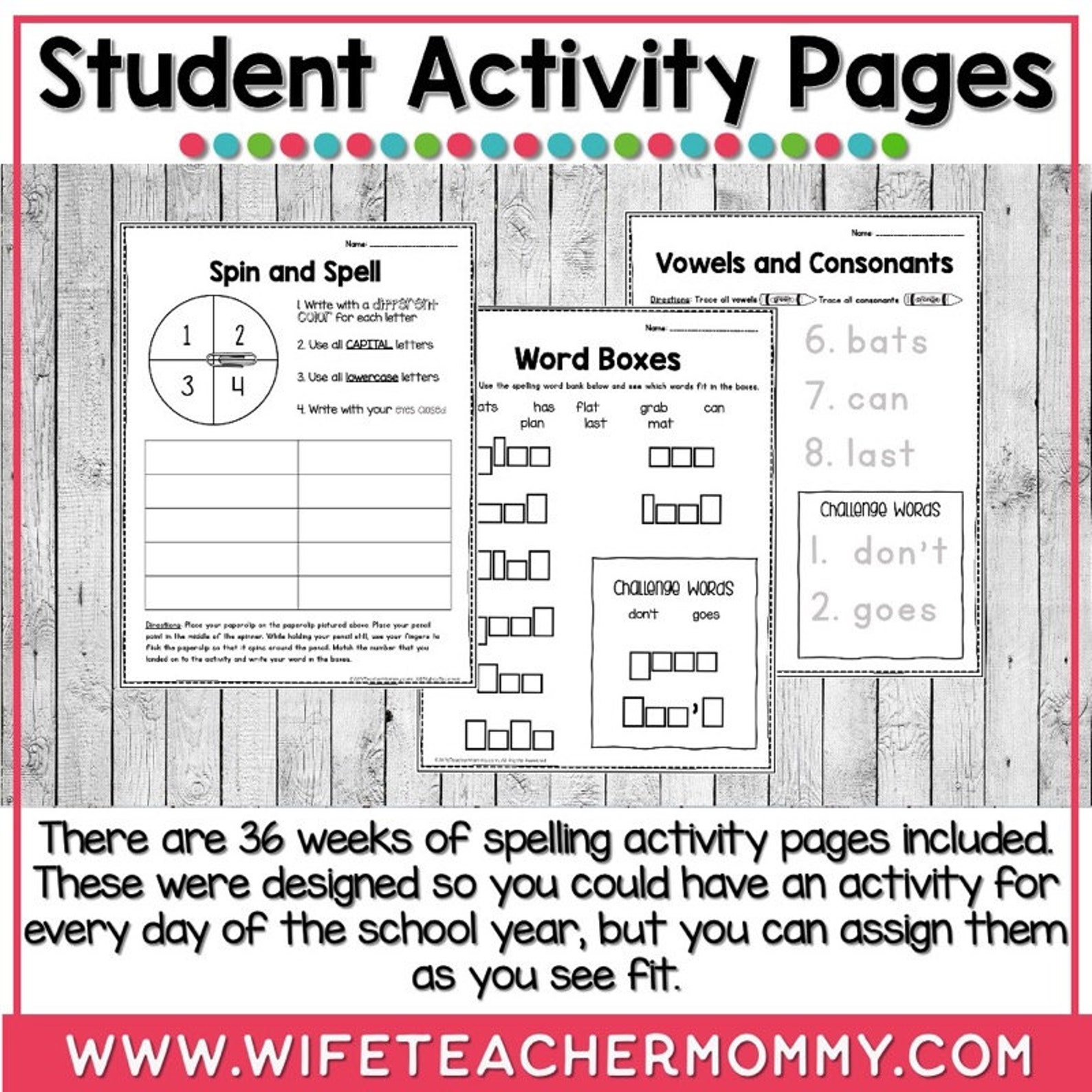 36 Weeks of Spelling for 2nd Grade - Etsy