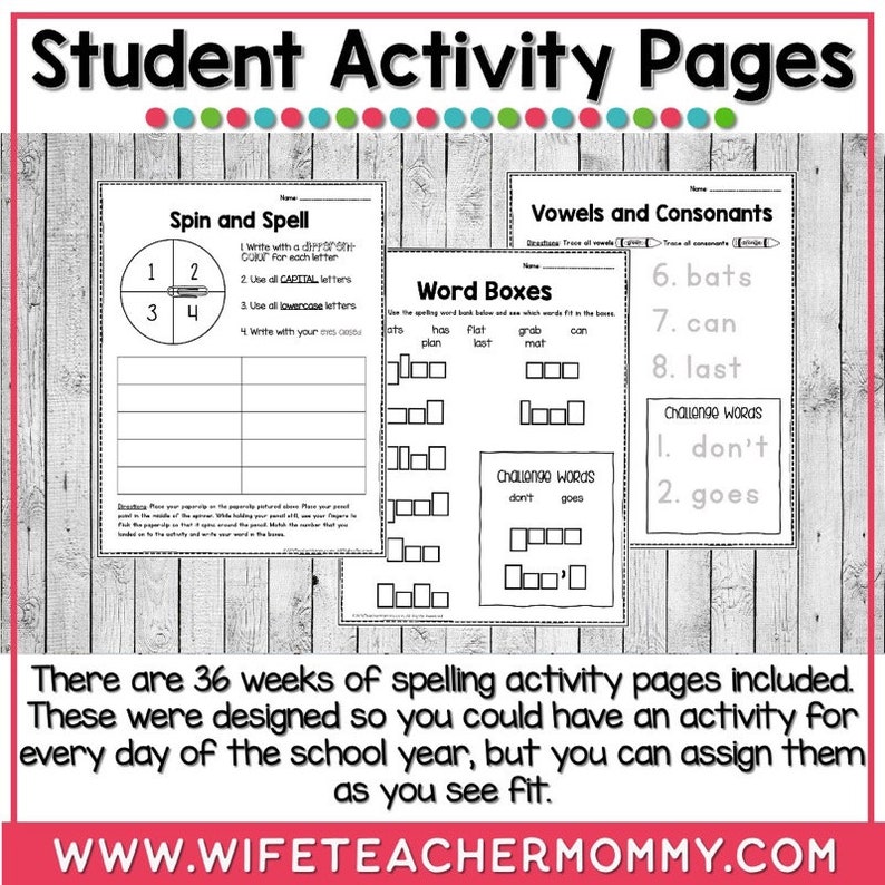 36 Weeks of Spelling for 2nd Grade - Etsy