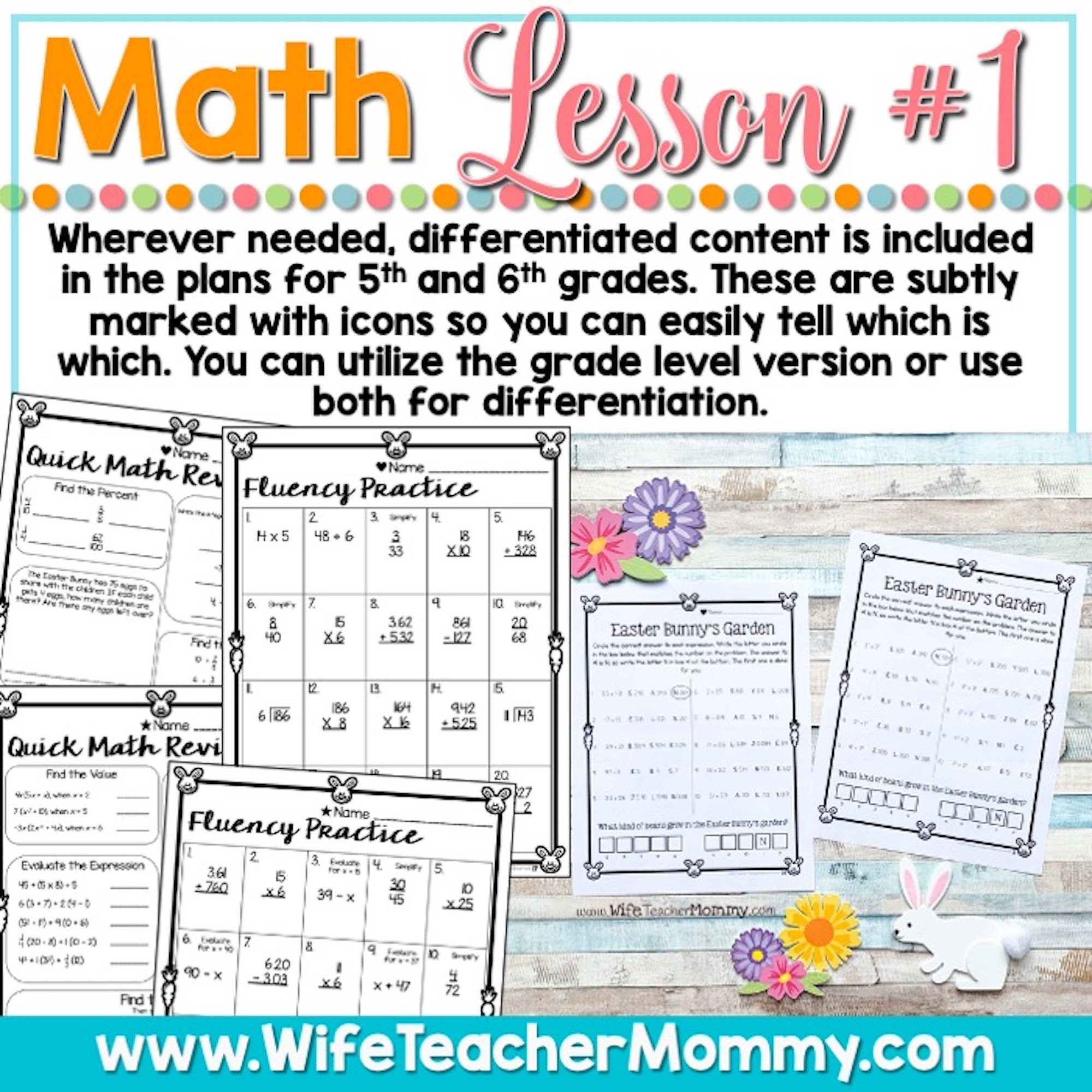 April Homeschool Lessons for 5th and 6th Grade Math & Language - Etsy