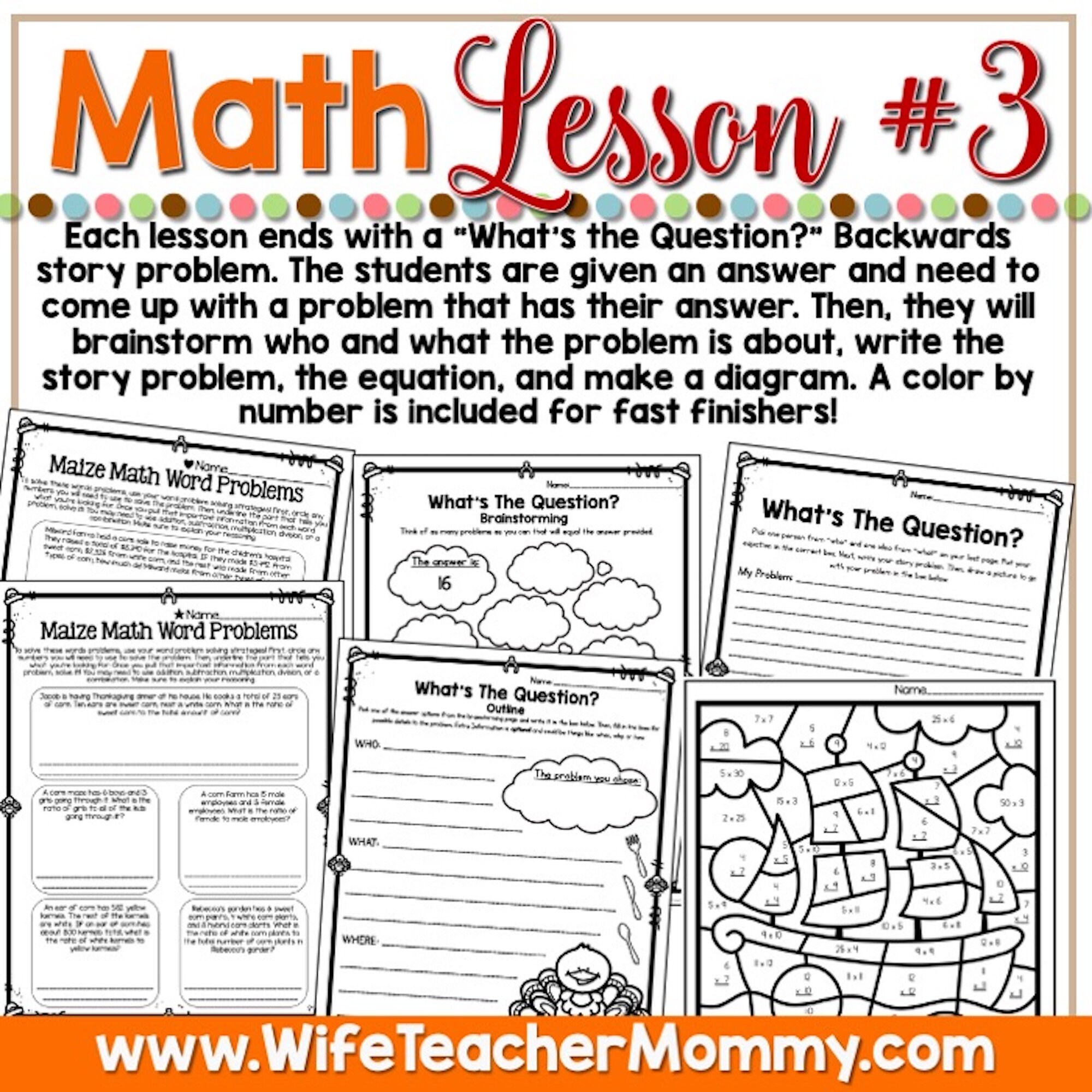 November Homeschool Lessons for 5th and 6th Grades Math - Etsy