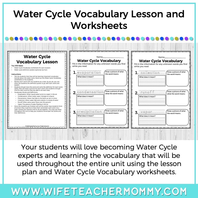 Lower Grades Weather and Water Cycle Thematic Unit Bundle - Etsy
