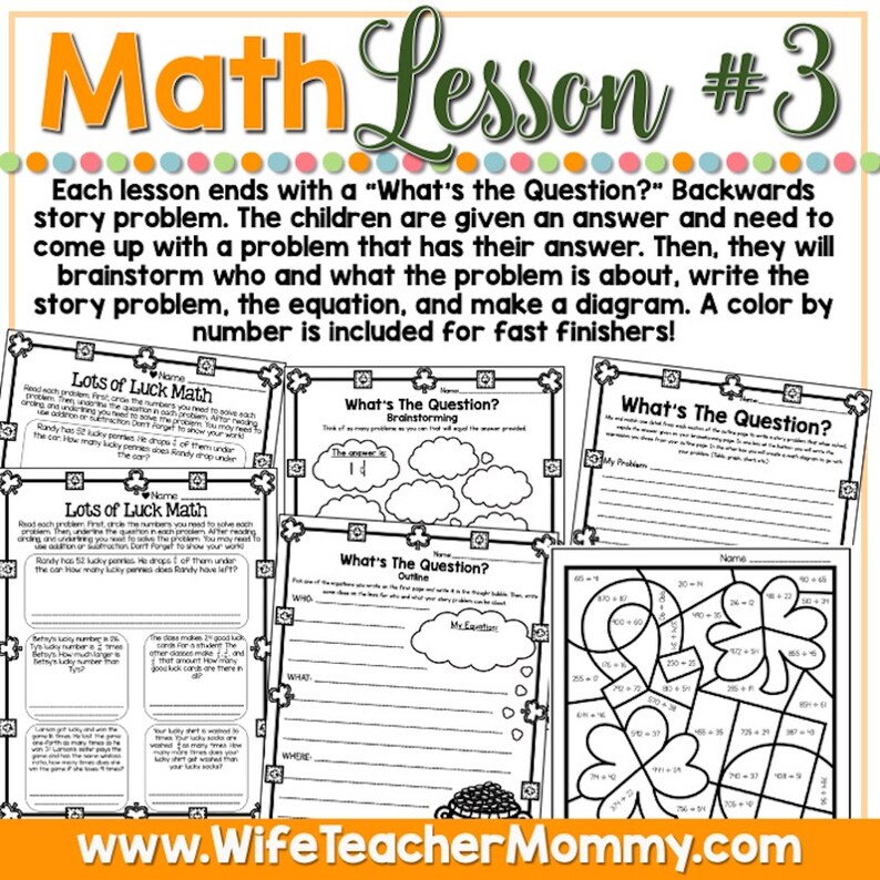 March Homeschool Lessons for 5th and 6th Grades Math - Etsy