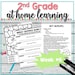 2nd Grade at Home Learning Activities Bundle - Etsy
