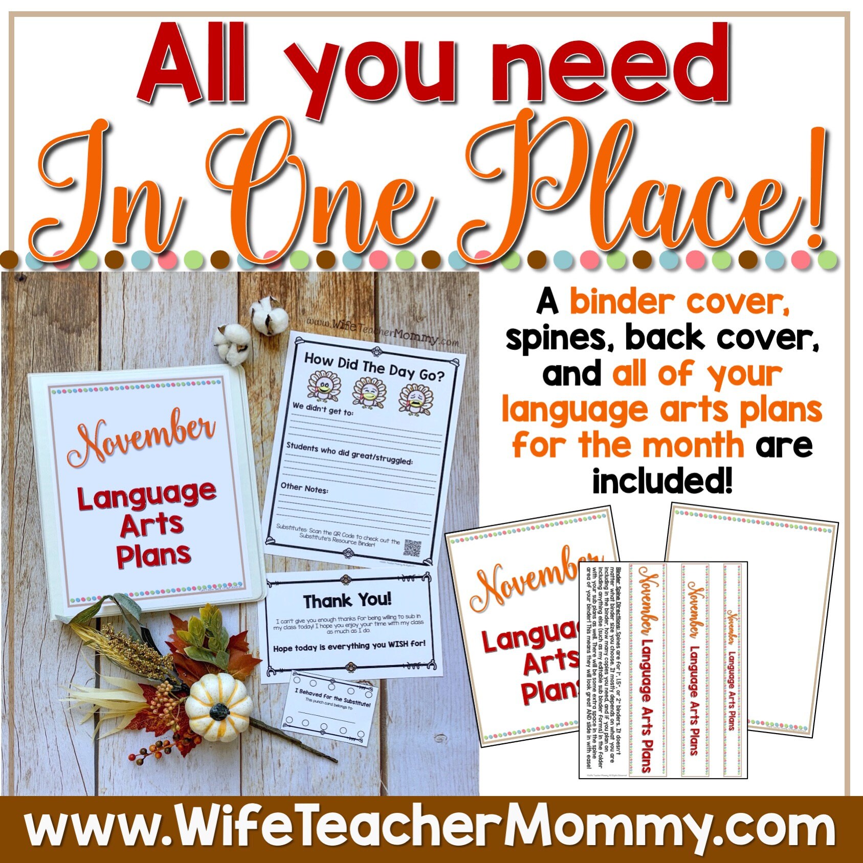 November Homeschool Lessons for Pre-k Language Arts - Etsy
