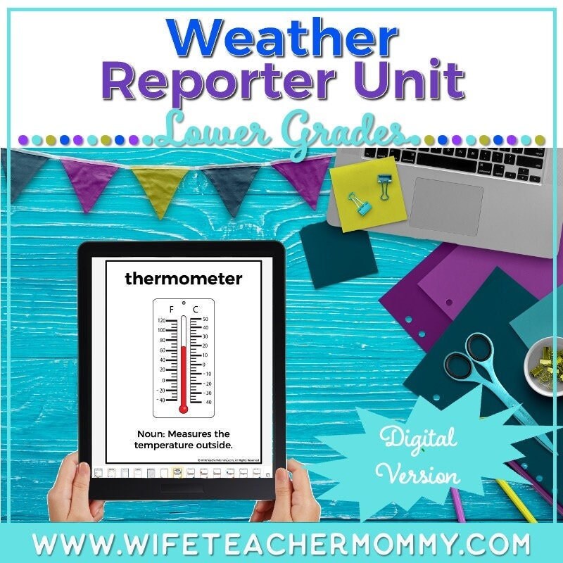 Lower Grades Weather Reporter Unit digital Version - Etsy