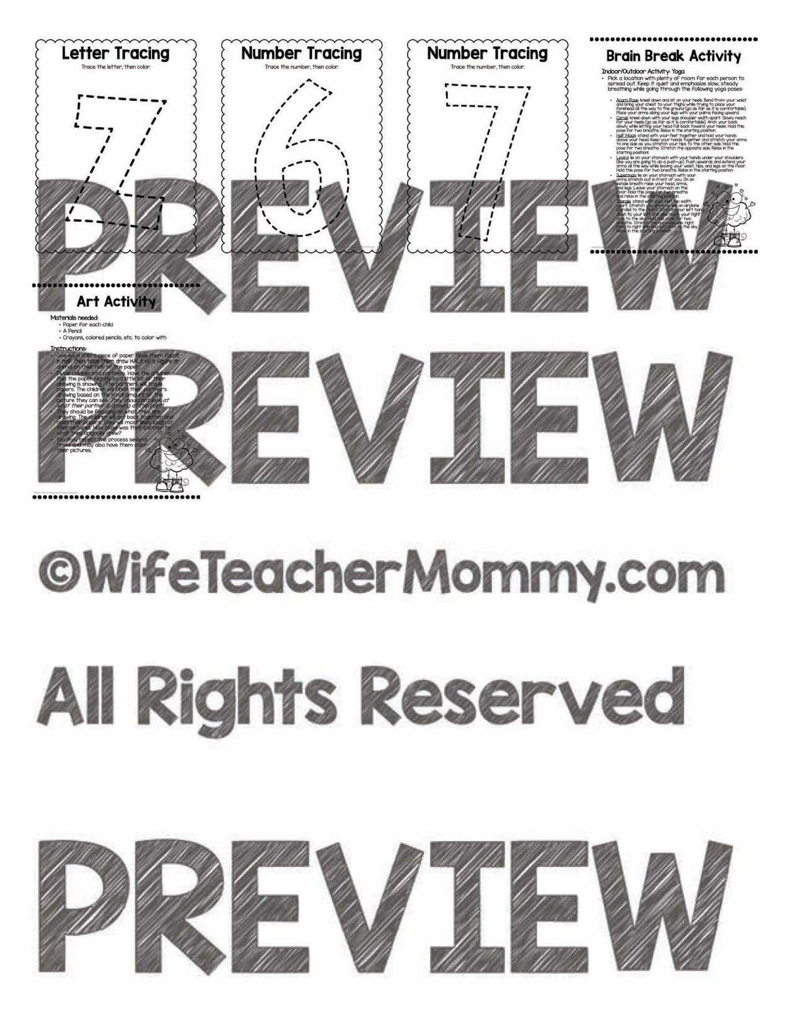 Pre-k at Home Learning Activities Week 7 - Etsy