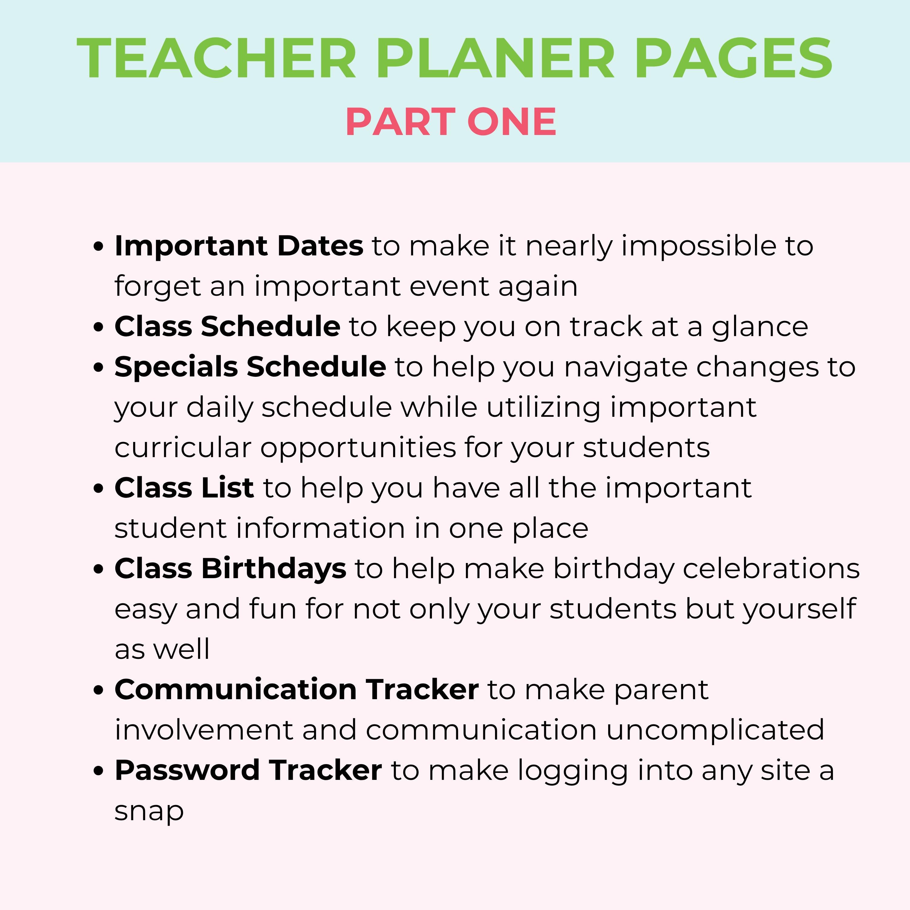 Teacher Planner | Personalized Teacher Gift | Lesson Planning + Goal ...