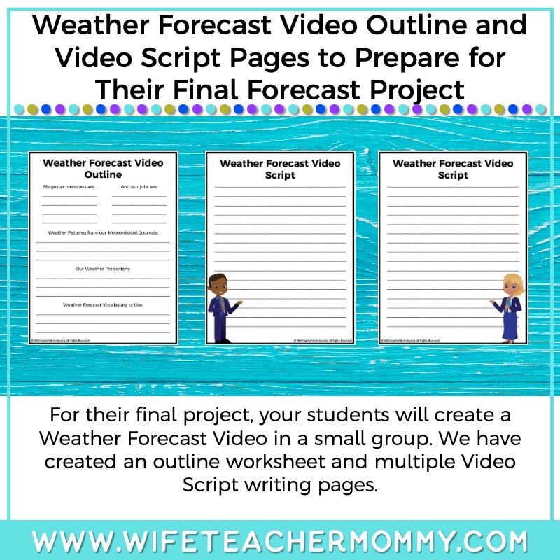 Upper Grades Weather Reporter Unit (print Version) - Etsy