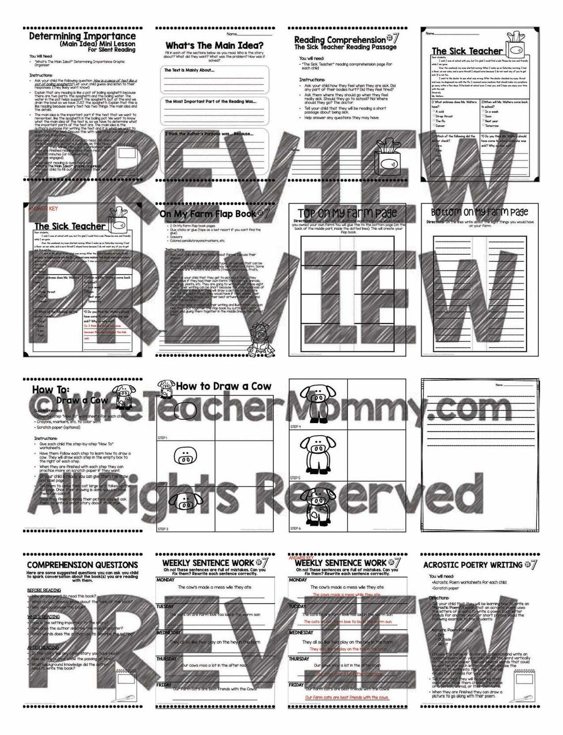 3rd Grade at Home Learning Activities Week 7 - Etsy