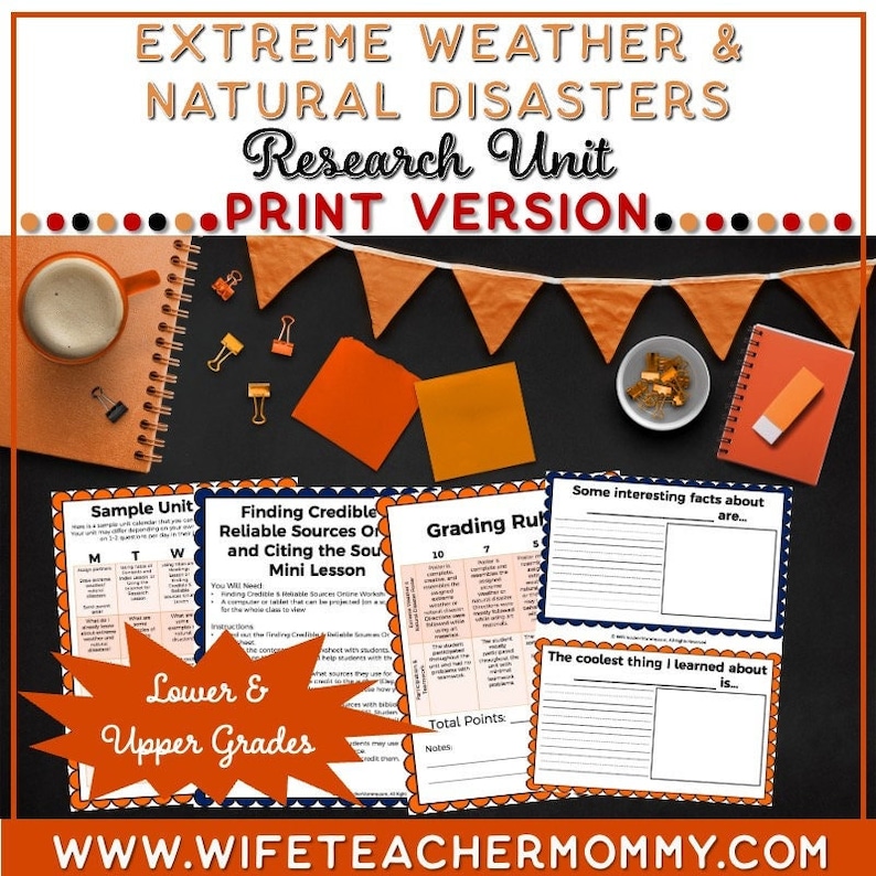 Lower and Upper Grades Extreme Weather and Natural Disasters Research ...